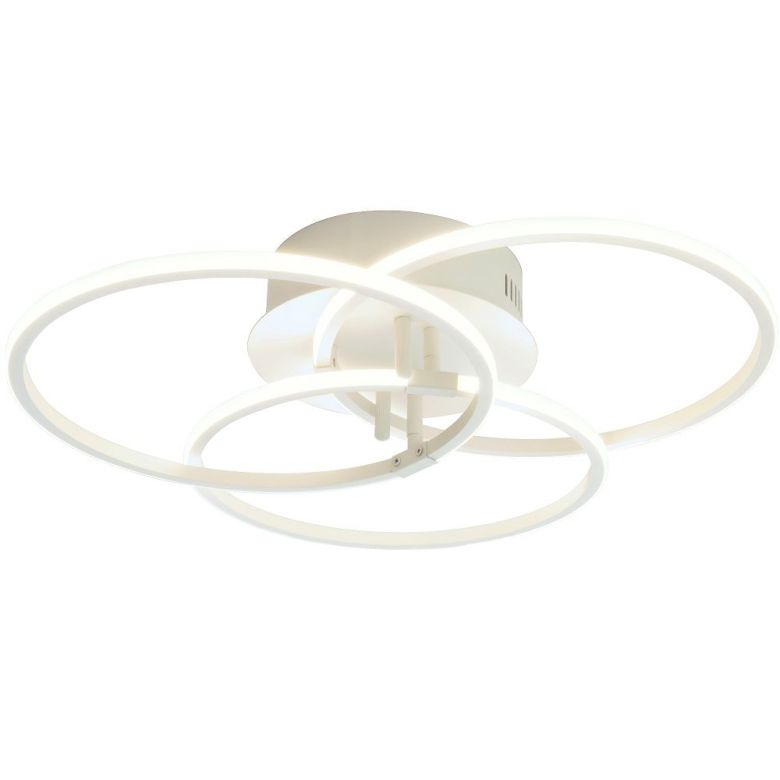 Ringo taklampe, dimbar LED 25W 3000K 1800lm, Hvit | Lysbutikken.no